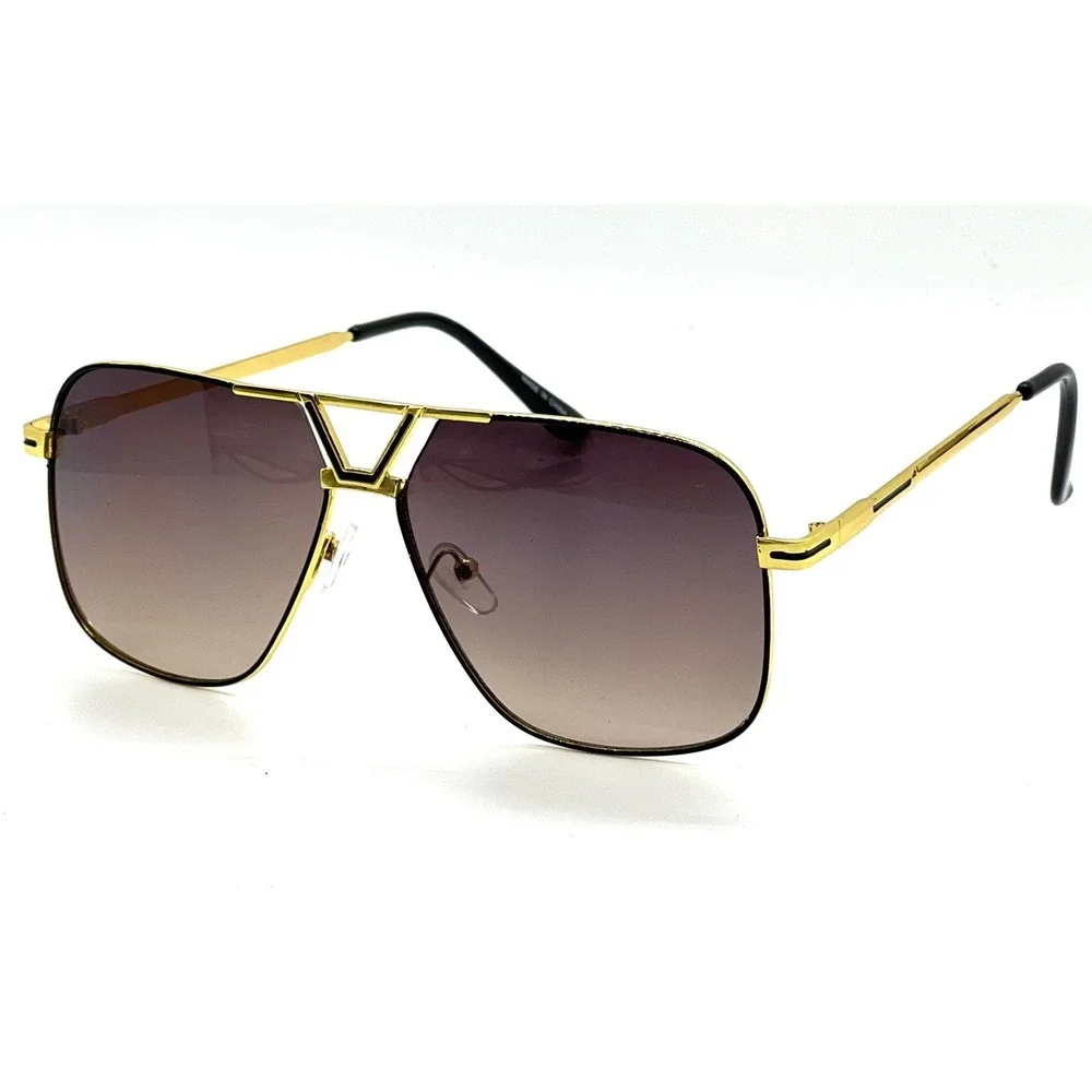 Accessories | Sunglasses Gradient Lens Gold Frame Fashion Classic ...